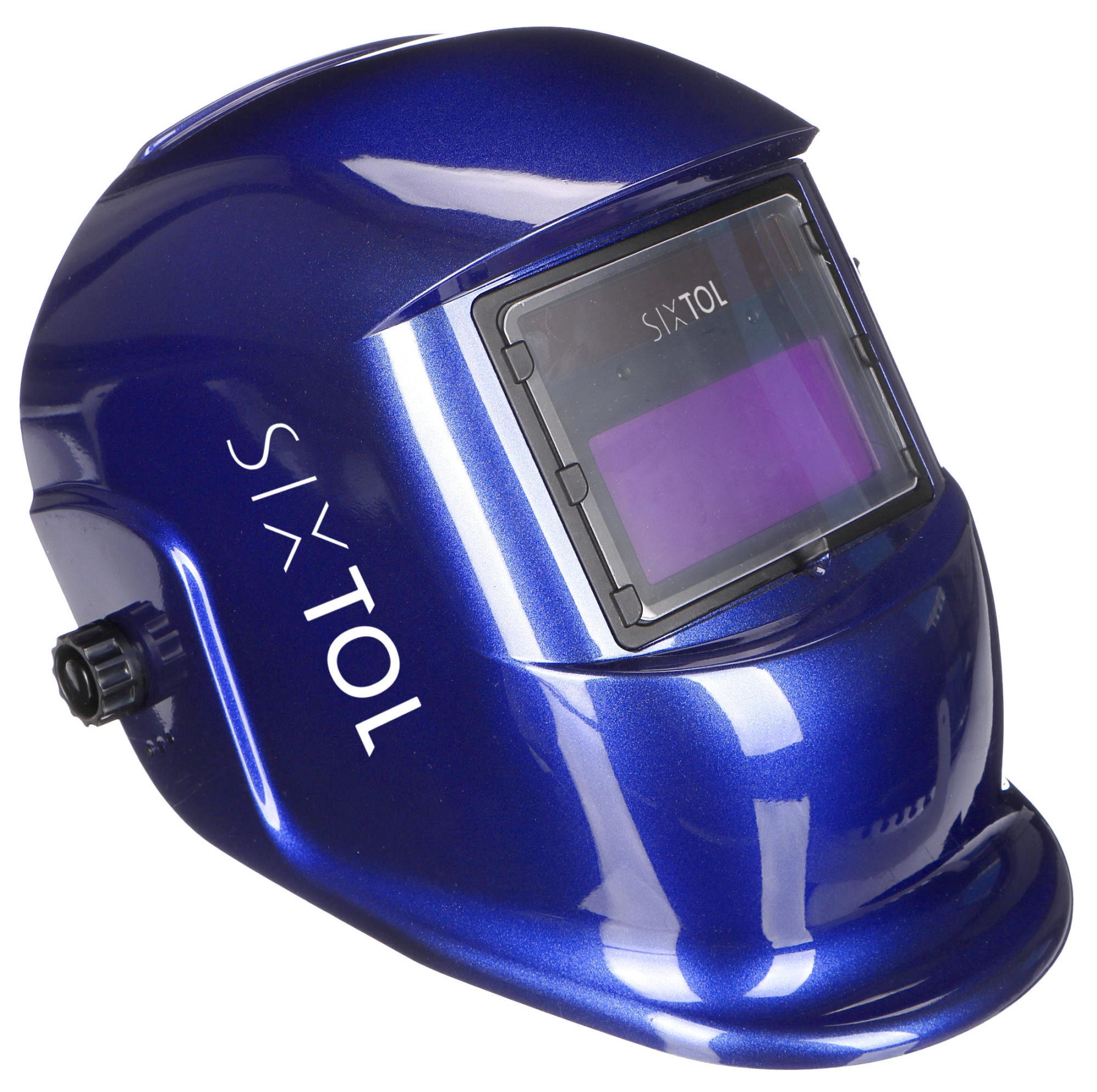 Auto-darkening welding helmet WELDING MASK 3, blue | SIXTOL.com